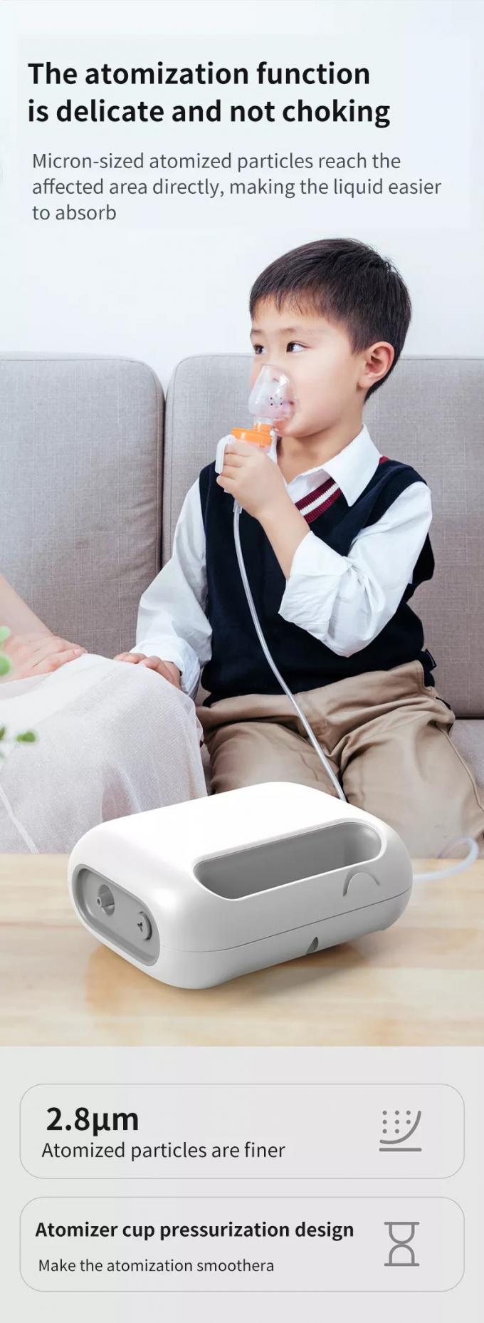 10 Lpm Plug In Portable Nebulizer Machine For Asthma , 12v Quiet ...