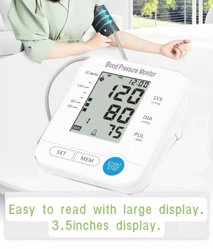 3.5 Inches 180 Bpm Home Blood Pressure Monitor Arm Type Bp Counting Machine